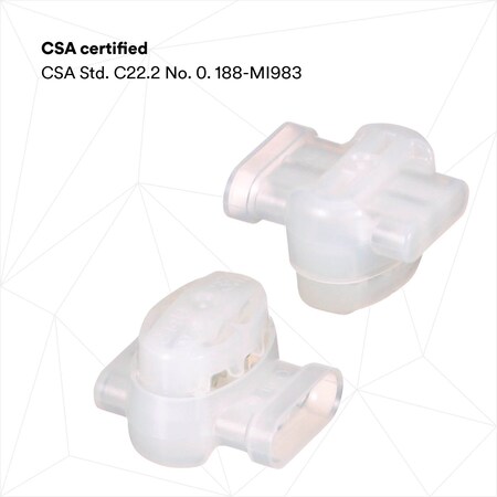 3M Displacement Connector, 22-14 AWG, PK1000 314U-BIN | Zoro
