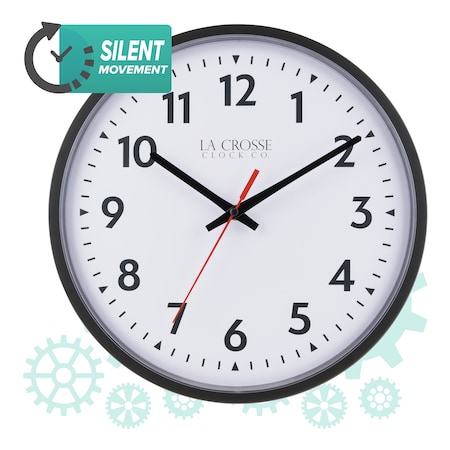 La Crosse Technology Info-Tech Wall Clock, 14" 404-2636-INT | Zoro