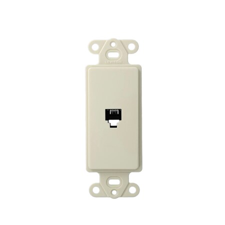 Leviton Rj Jack And Module Decora Insert W/ 6P4C Jack La 40649-T | Zoro