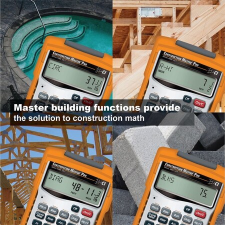 Calculated Industries Construction Calculator, Pro, 5 5/8x3 In 4065 | Zoro