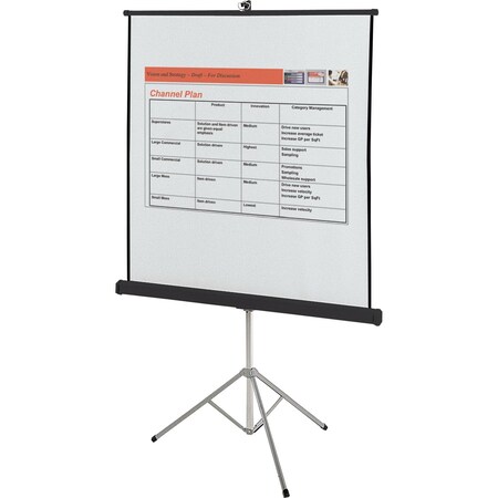 Quartet Portable Projection Screen, 60 x 60 In 560S | Zoro