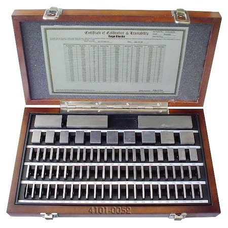 Hhip 81 Piece Grade As-2/B Square Steel Gage Block Set 4101-0052 | Zoro