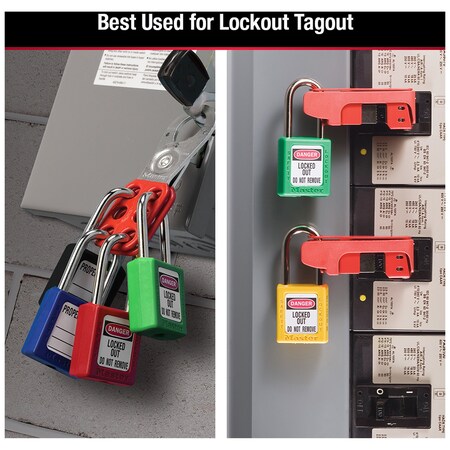 Master Lock Zenex Lockout Padlock,KD,Green,1-3/4"H (410GRN) | Zoro