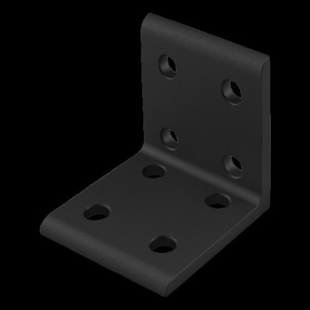 80/20 Black 10 S 8 Hole Inside Corner Bracket 4114-BLACK | Zoro