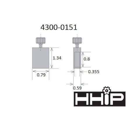 Hhip Clamp For 8122024" Electronic Height Gage With SPC Port 4300-0151 ...