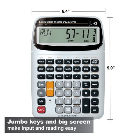 Calculated Industries Desktop Construction Calculator (44080) | Zoro