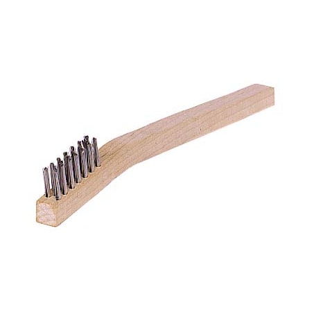 Weiler Small Hand Wire Scratch Brush, Stainless Steel, Fill Wood Block ...