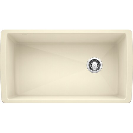 Blanco Diamond Silgranit Super Single Undermount Kitchen Sink - Biscuit ...