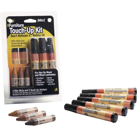 Restor-It Furniture Touch Up Kit, Natural 18000 | Zoro