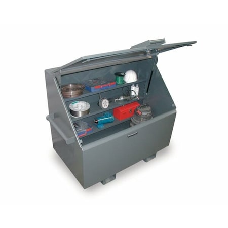 Strong Hold Jobsite Box, Gray, 60 in W x 36 in D x 48 in H 443UJB | Zoro