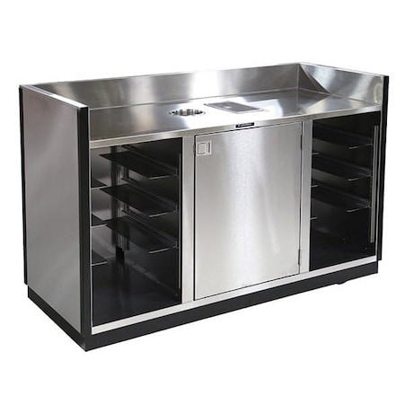 Lakeside Mobile Bussing Station w/Stainless Steel Exterior-Holds (8 ...