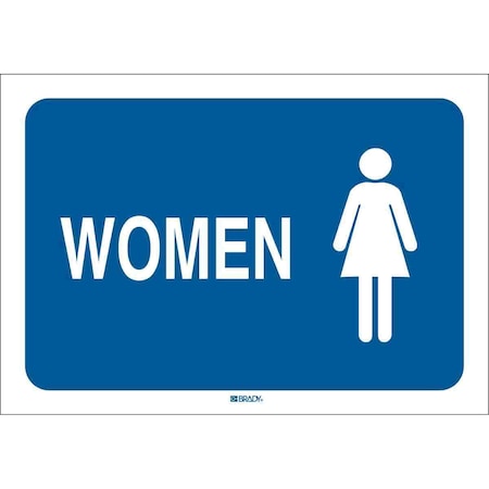 Women's Restroom Sign (7" W 10" H) Rectangle , Plastic 47676 | Zoro