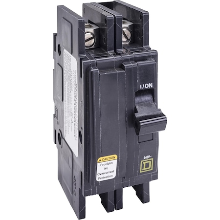 SQUARE D 60A, 2 pole Miniature Circuit Breaker, QO, 240V AC, - QOU200
