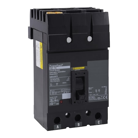 SQUARE D 175A, 3 pole Molded Case Circuit Breaker, POWERPACT Q, 240V AC ...