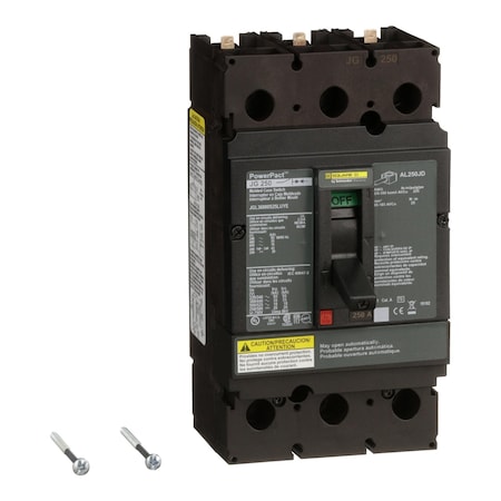 Square D Switch, 600V AC/250V DC, 250A, 3 Poles JGL36000S25LUYE | Zoro