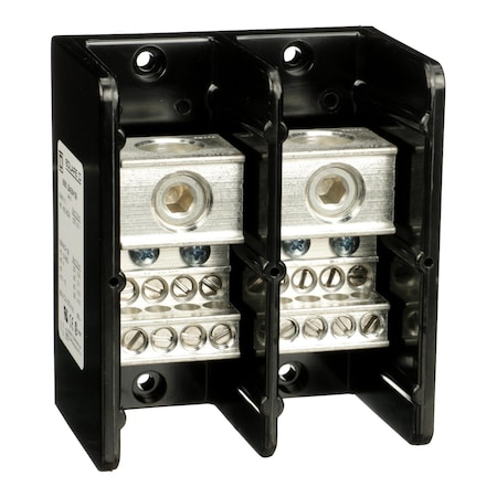 Square D Power Distribution Block, Open, 2 Pole, 335 A Copper, 600 V AC ...