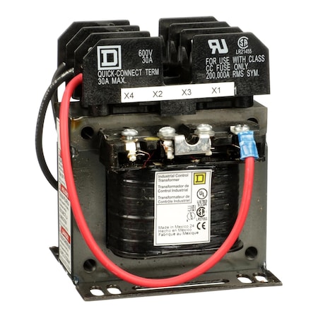 Square D Control Transformer, 100 VA, 115/230V AC, 380/400/415V ...