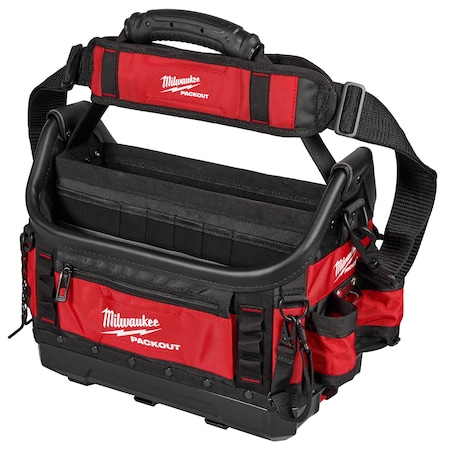 Milwaukee Tool Tool Tote, Red, Ballistic Polyester, 39 Pockets 48-22 ...