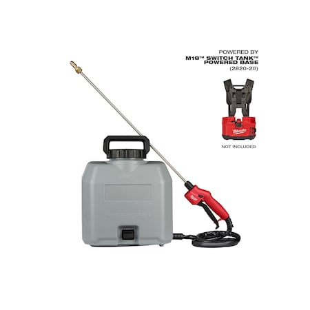 MILWAUKEE SWITCH TANK™ 4- Gallon Concrete Sprayer Tank Assembly (49-16 ...