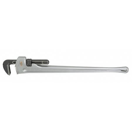 Ridgid 48" Aluminum Straight Pipe Wrench, Serrated, Tether Capable, 6 ...
