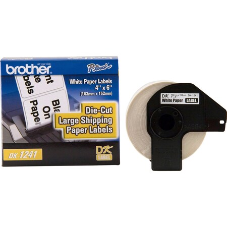 Brother Printer Label, Black/White, Labels/Roll: 200 DK1241 | Zoro