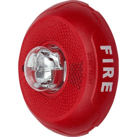 System Sensor Horn Strobe, Marked Fire, Wall or Ceiling PC4RL | Zoro