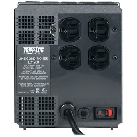 TRIPP LITE Power Conditioner,Small Tower,1.2kVA (LC 1200) | Zoro