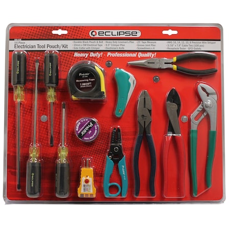 Eclipse Tools Tool Kit w/Pouch 14pc 500-038 | Zoro