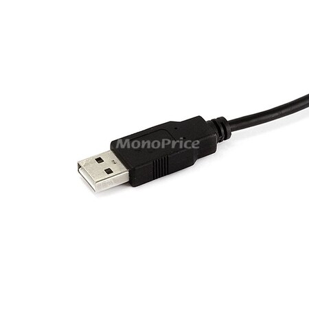 Monoprice USB 2.0 Cable, 10 ft.L, Black 5139 | Zoro