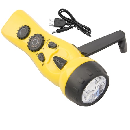 Emergency Zone Yellow Dynamo Radio/Flashlight/Charger 518 | Zoro