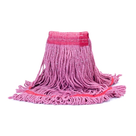 Malish Looped-End Wet Mop, Red, PK12 53220 | Zoro