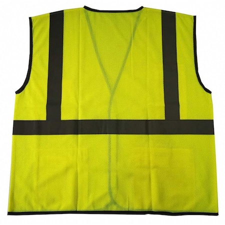 Condor High-Visibility Vest, ANSI Class 2, U-Block, Hook-and-Loop ...