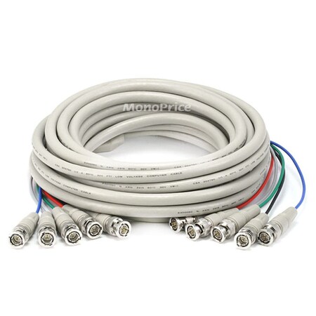 Monoprice Rgb 5Bnc To 5Bnc Rgb Video Cable, 25 ft. 574 | Zoro