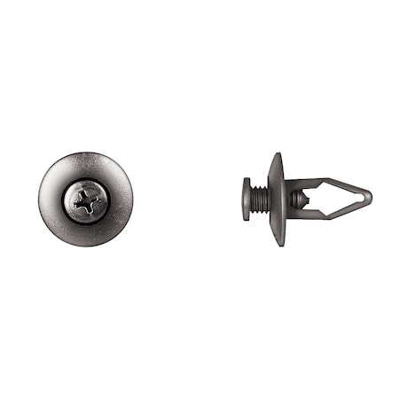 Zoro Select Push-In Rivet, Dome Head, 8 mm Dia., 18 mm L, Nylon Body ...