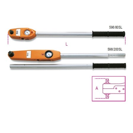 Beta Direct Reading Torque Wrench, 3/4" 005960010 | Zoro