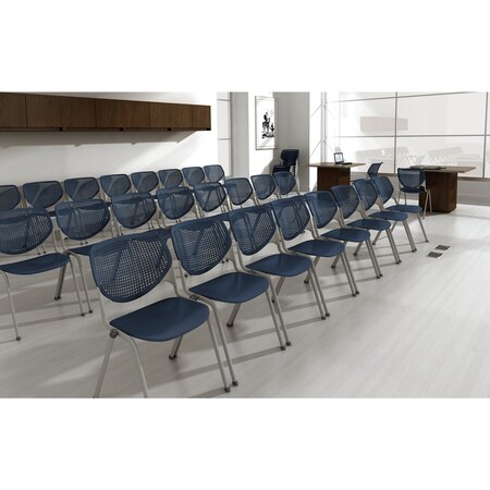 Kfi Poly Stack Chair, w/Perforated Back CS2300-P18 | Zoro