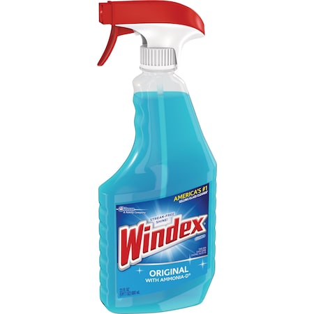 Windex Liquid Glass and Surface Cleaner, 23 oz., Blue, Unscented ...