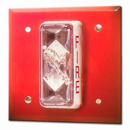 Edwards Signaling Strobe, Steel, Red CS405-7A-T | Zoro