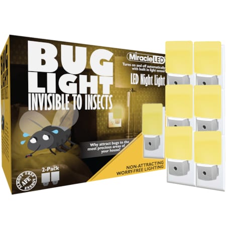 Miracle Led Bug Light Night Light Amber Glow to Protect your Precious ...