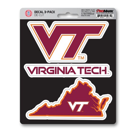 Fanmats Virginia Tech Decal Stickers 61066 | Zoro