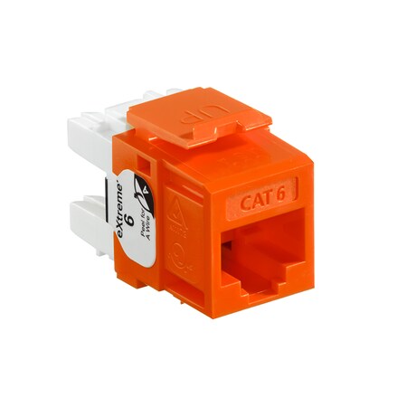 Leviton 1-Port Mod Jack 110 8W8P Utp, T568A/B Cat6 Quickport, Extreme 6 ...