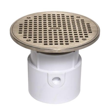 Oatey Round Adj PVC Pipefit 4", 8"Nick Str, PVC, Nickel, 4", Pipe 72358 ...