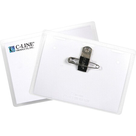 C-Line Products Name Badge, Pin/Clip, Badge, PK50 95743 | Zoro