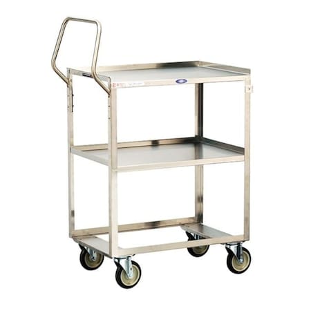 Lakeside Stainless Ergo-One Series 2 Shelf Cart; 300 lb Capacity, 15-1/ ...