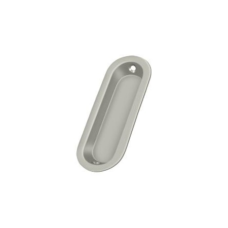 Deltana Flush Pull, Oblong, 3-1/2" X 11/4" X 5/16" Satin Nickel FP223U15 | Zoro