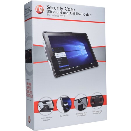 Cta Digital Tablet Case, Black, Plastic, 8-1/8" L PAD-SCKS | Zoro
