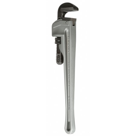 Ridgid 18" Aluminum Straight Pipe Wrench, Serrated, Tether Capable, 2-1 ...