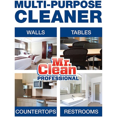 Mr. Clean Floor Cleaner, 1 gal., Lemon, Yellow, PK3 02621 | Zoro