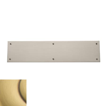 Baldwin Estate Satin Brass with Brown Push Plates 2123.060 | Zoro