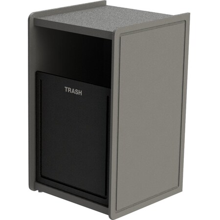 Commercial Zone Products 30 gal Trash Container, Gray/Black, UV ...